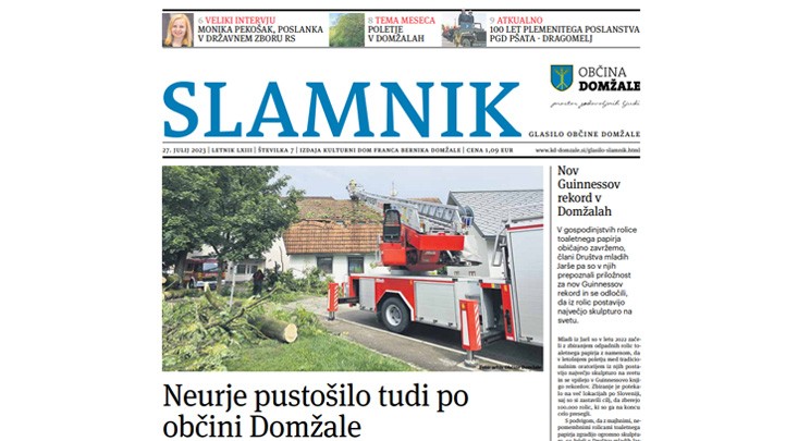 Izšla je nova številka Slamnika – julij 2023 - domžalec.si