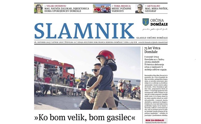 Izšla je nova številka Slamnika – oktober 2023 - domžalec.si